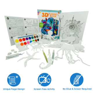 3D TUNNEL BOOK (DELUXE): Ocean – EyeConnect Crafts