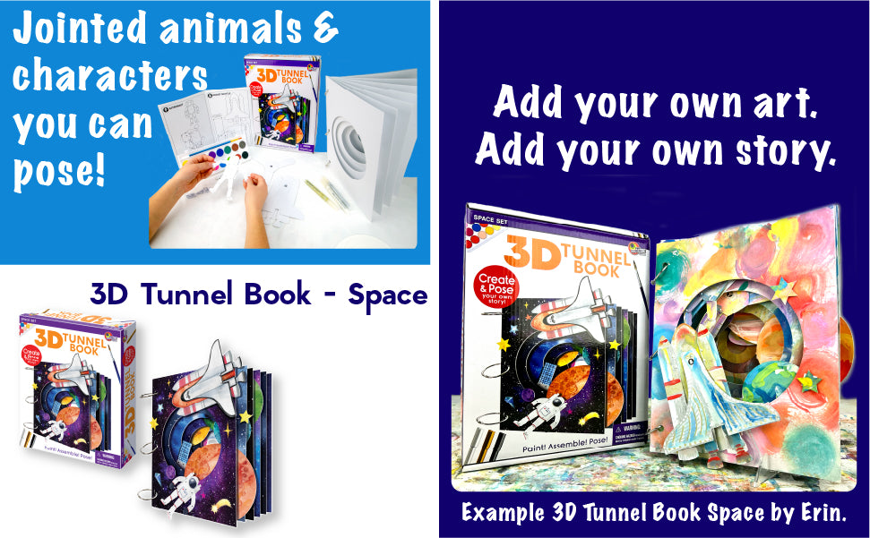 EyeConnect Crafts, 1-of-a-kind make your own 3D Tunnel Books!